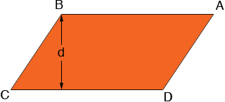 The distance between the sides of a parallelogram - Math Central